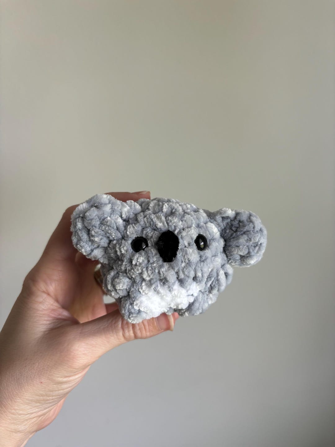 Gray Mini Koala Bear Plushie, Crochet Mini Koala Bear, Crochet Koala ...
