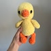 Chick Plushie , Chick Toy, Chick Stuffed Animal, Crochet Animal ...