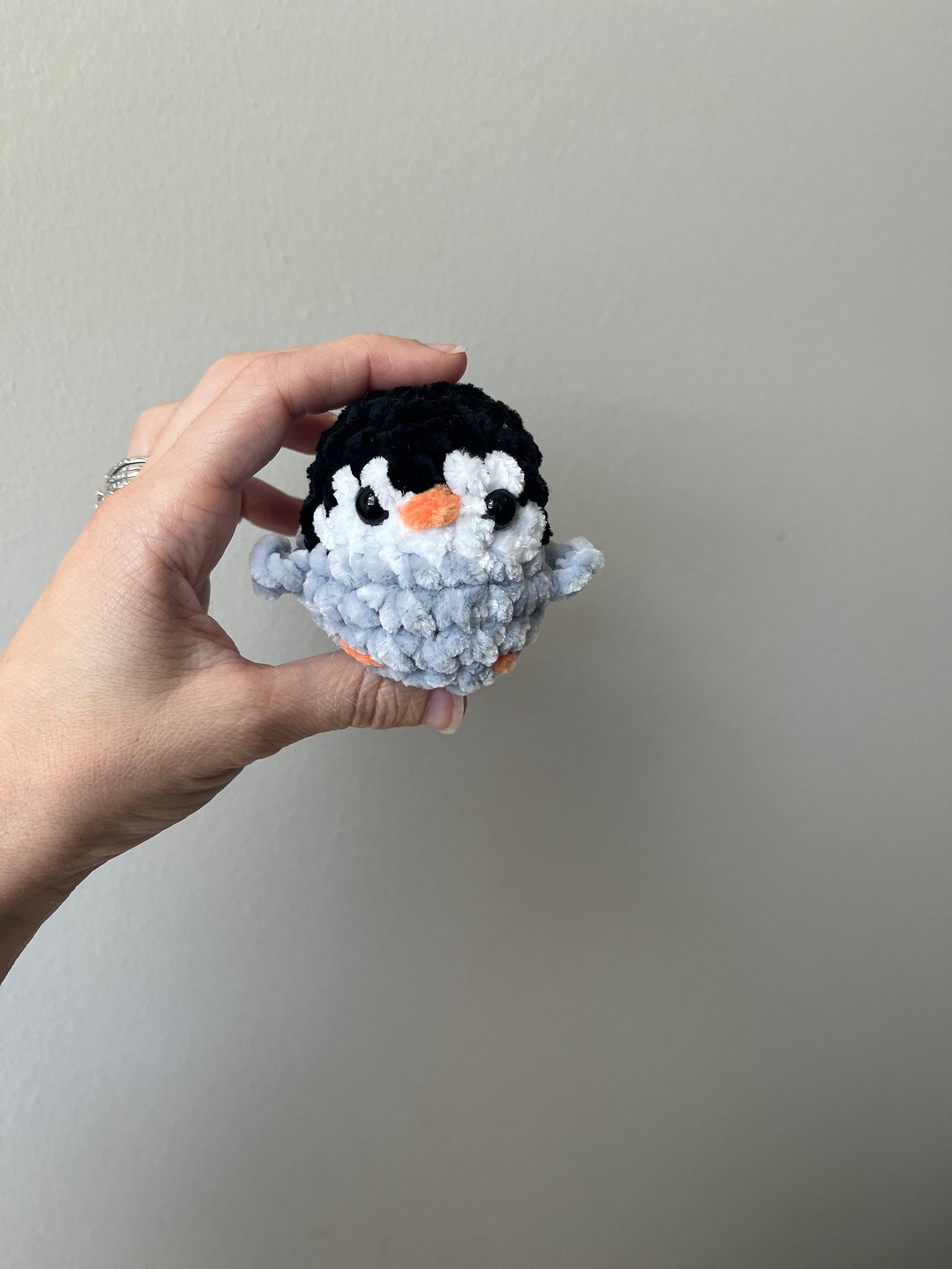 Mini Penguin Plushie, Crochet Mini Penguin, Crochet Penguin , Penguin ...