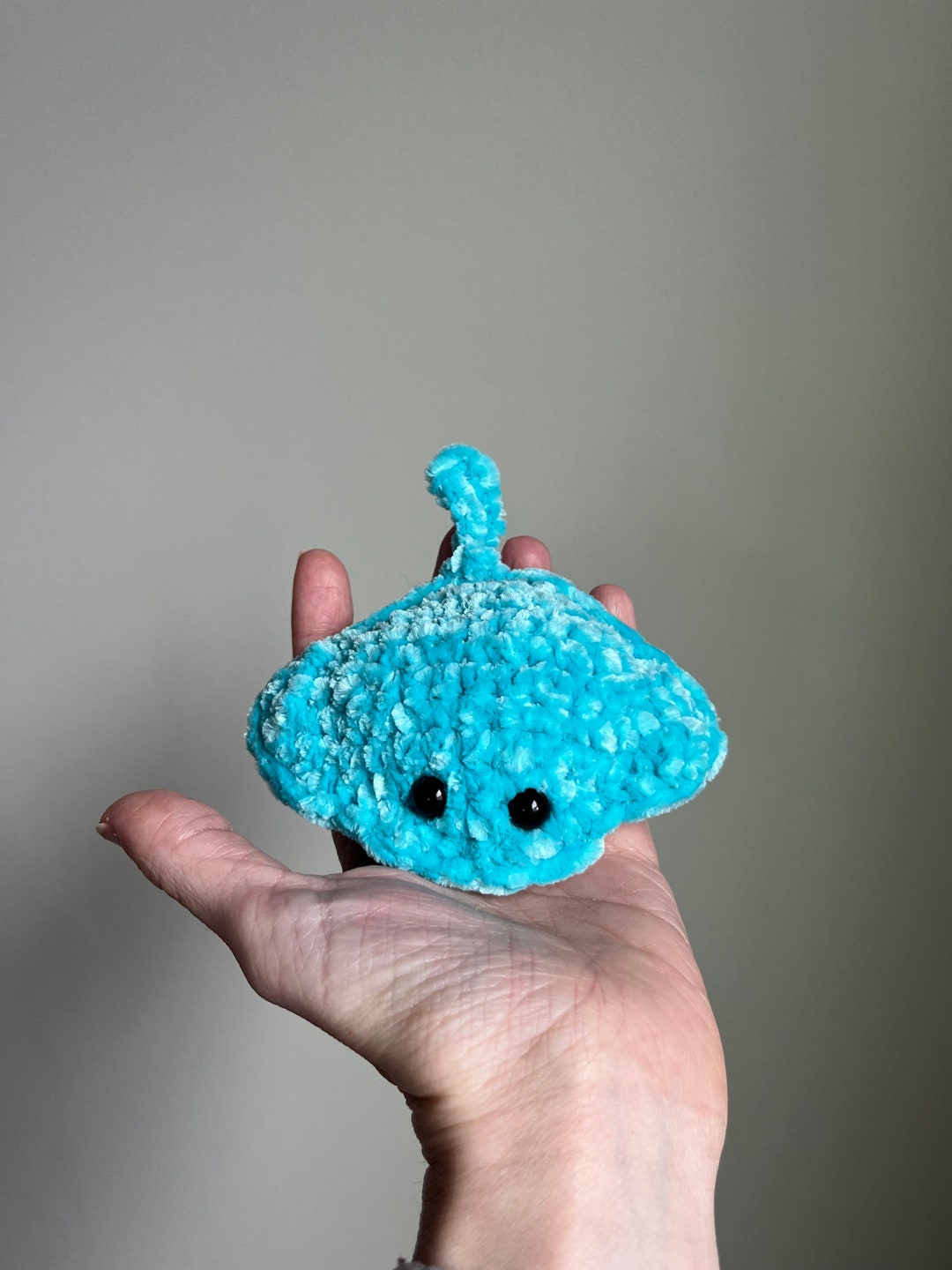 Mini Stingray Plushie, Crochet Mini Stingray, Crochet Stingray, Gift ...