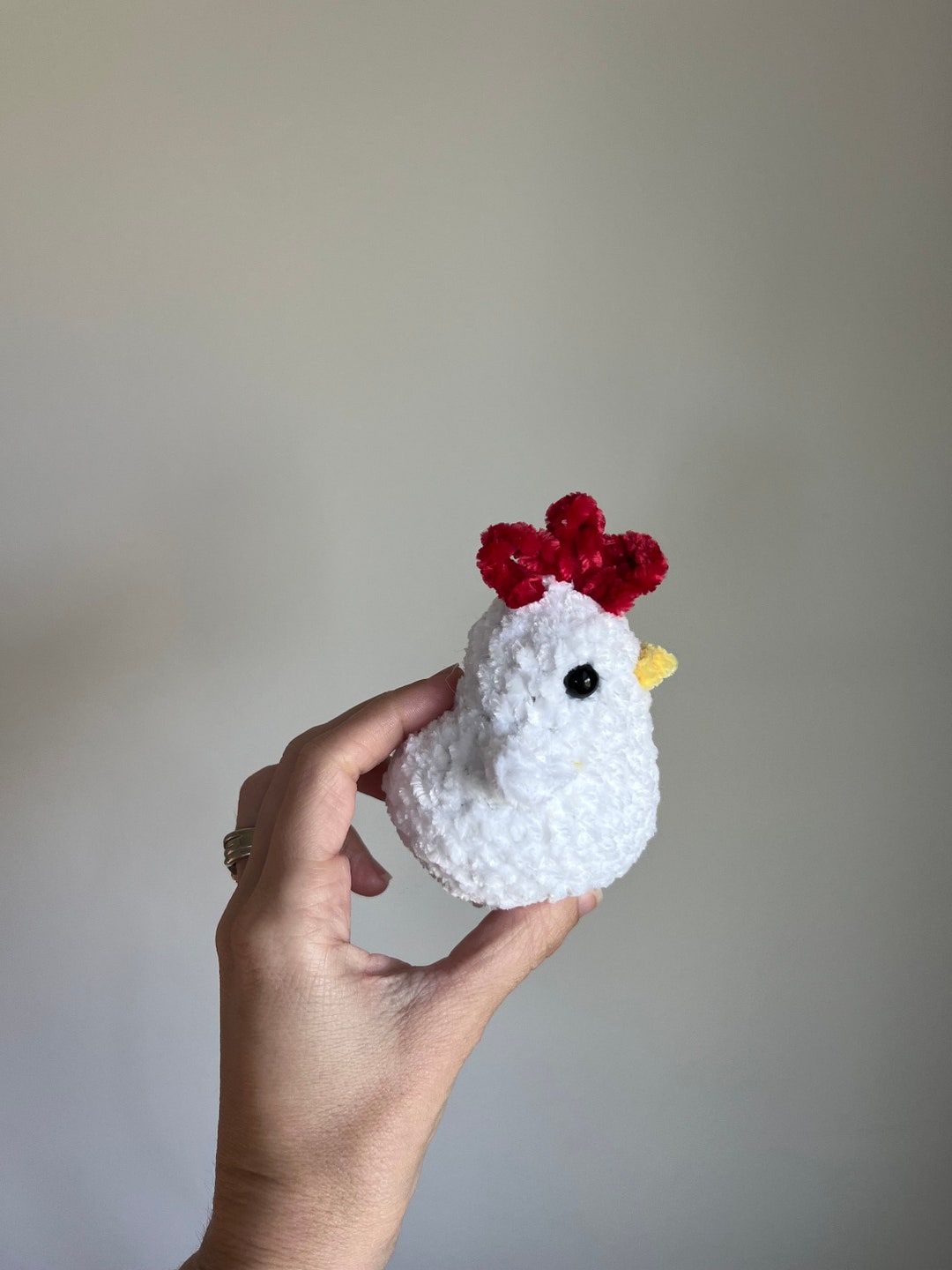 Mini Chicken Plushie, Crochet Mini Chicken, Crochet Chicken , Chicken ...