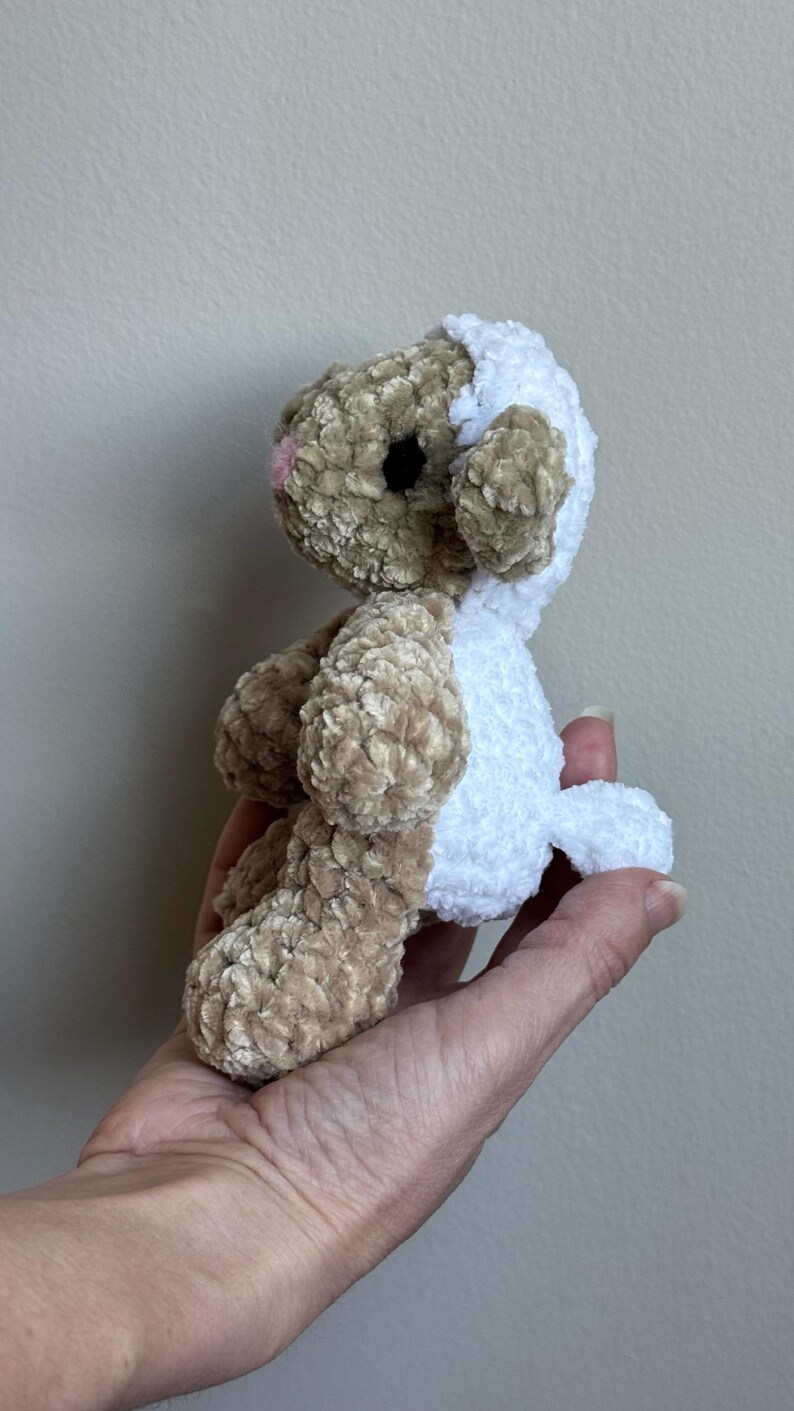 Crocheted Lamb Plush Toy, Amigurumi Stuffed Animal, Baby Shower Gift, 7 ...