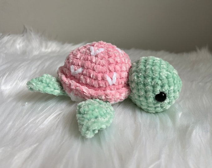 Strawberry Turtle Plushie Crochet Turle Turtle Toy Turtle - Etsy