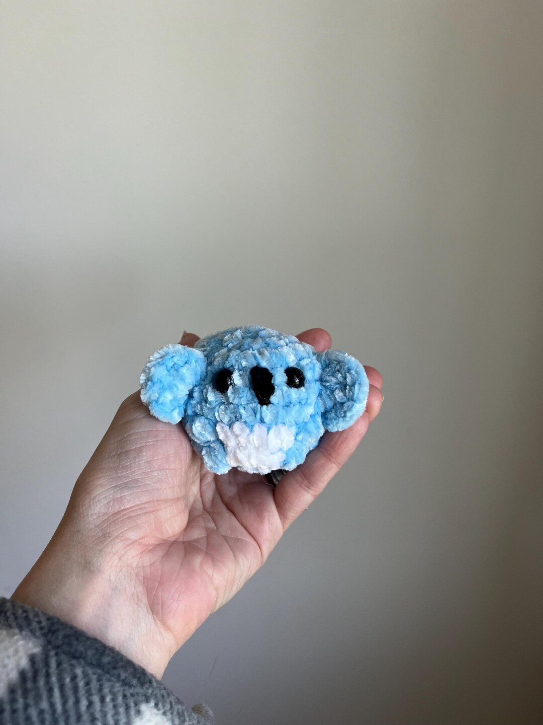 Light Mini Koala Bear Plushie, Crochet Mini Koala Bear, Crochet Koala ...