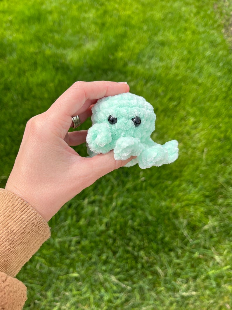 Mini Octopus Plushie Pocket Octopus Velvet Octopus - Etsy