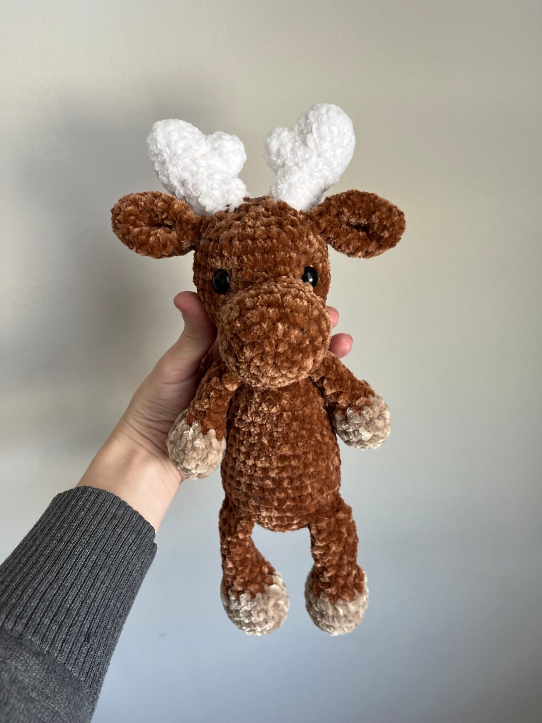 Moose Plushie , Moose Toy, Moose Stuffed Animal, Crochet Animal ...