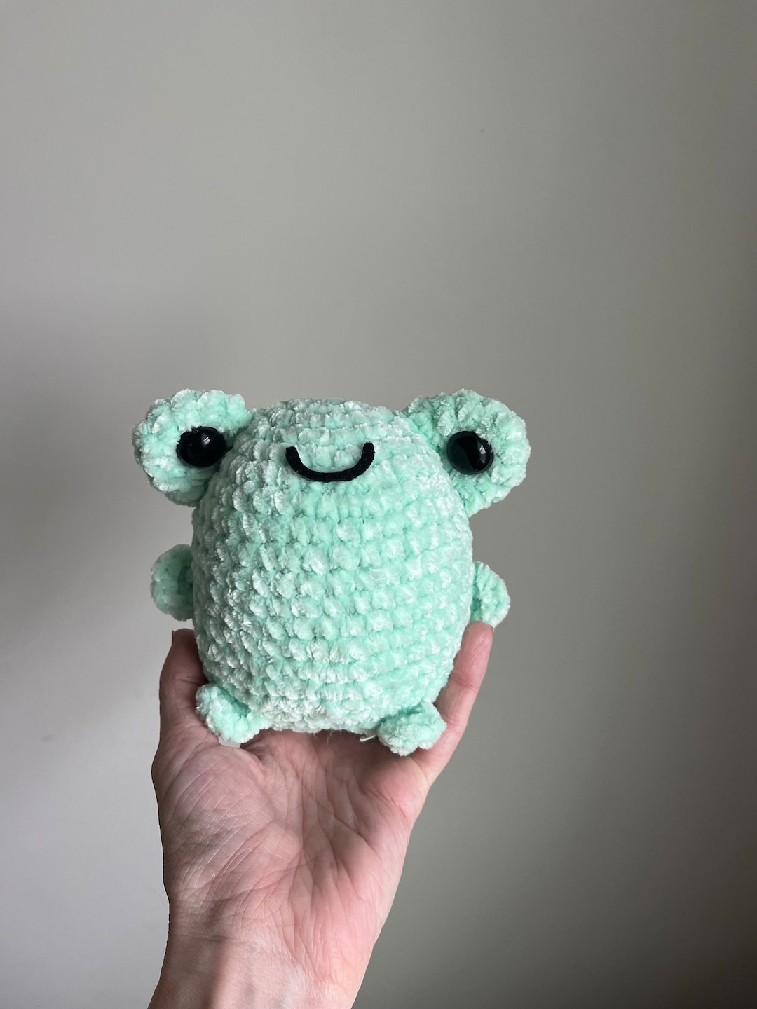 Frog Plushie , Crochet Frog, Frog Toy, Frog Stuffed Animal, Small ...