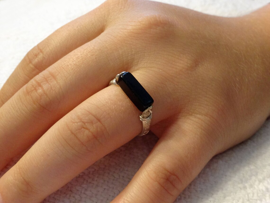 Renaissance Ring - Sterling Silver - Thistle Pattern - Lapis - Fidget ...