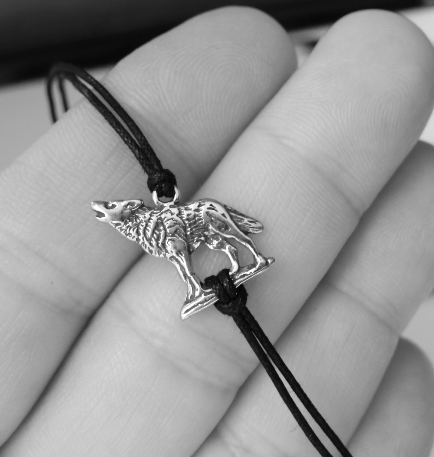 Set of 5 Wolf Bracelets Make a Wish Wooden Wolf Howl at - Etsy