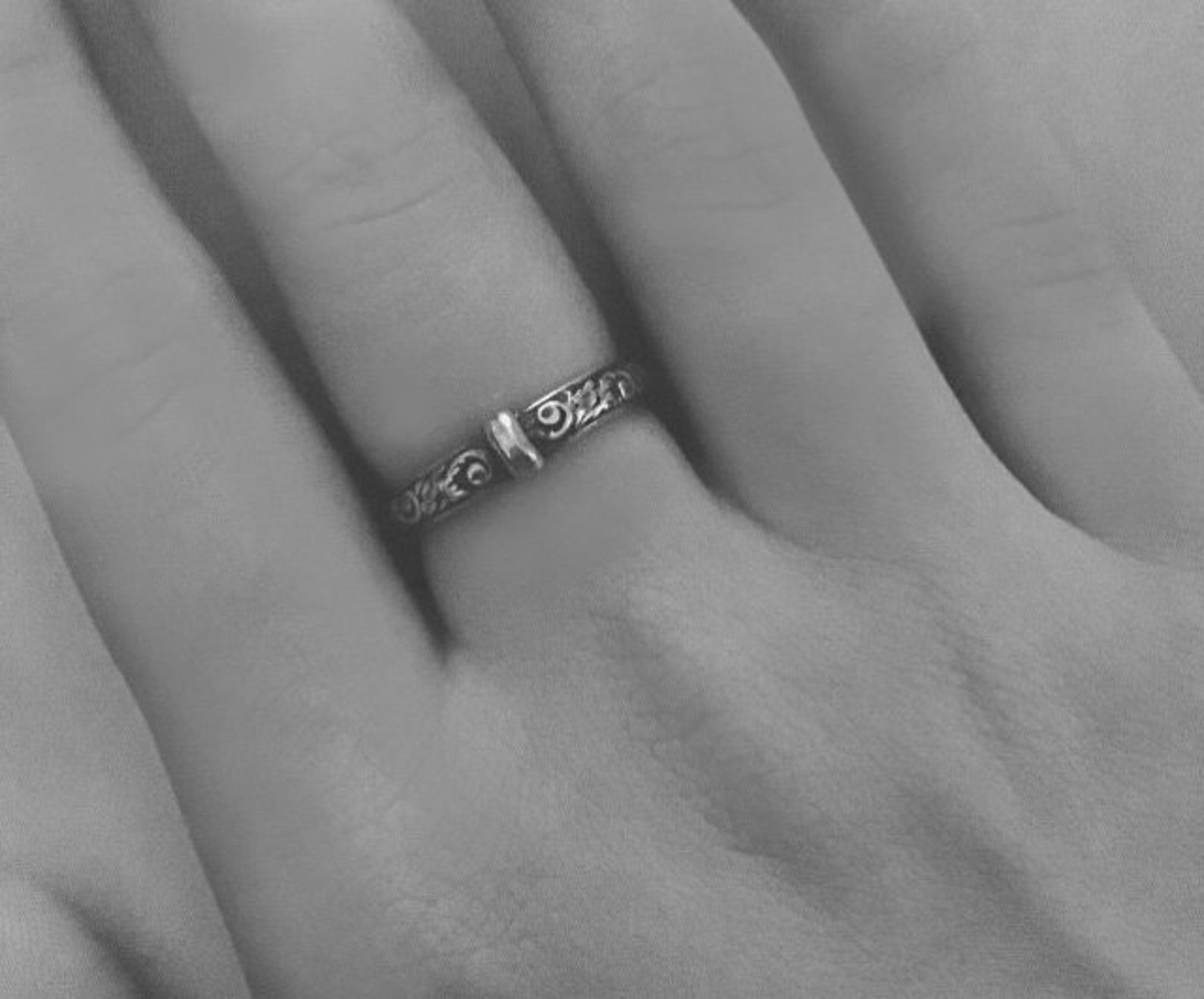 THE Original Filigree Thistle Pattern Ring © Sterling Silver Celtic All ...