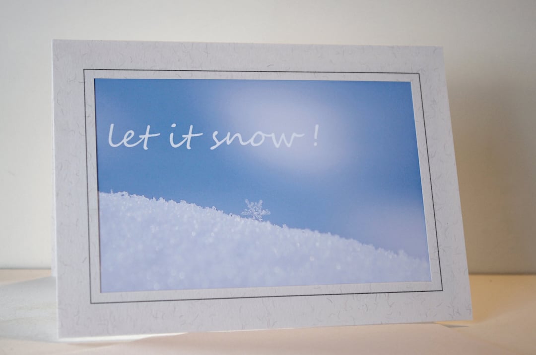 Snowflake Greeting Card - Photography Greeting Cards - Blank ...