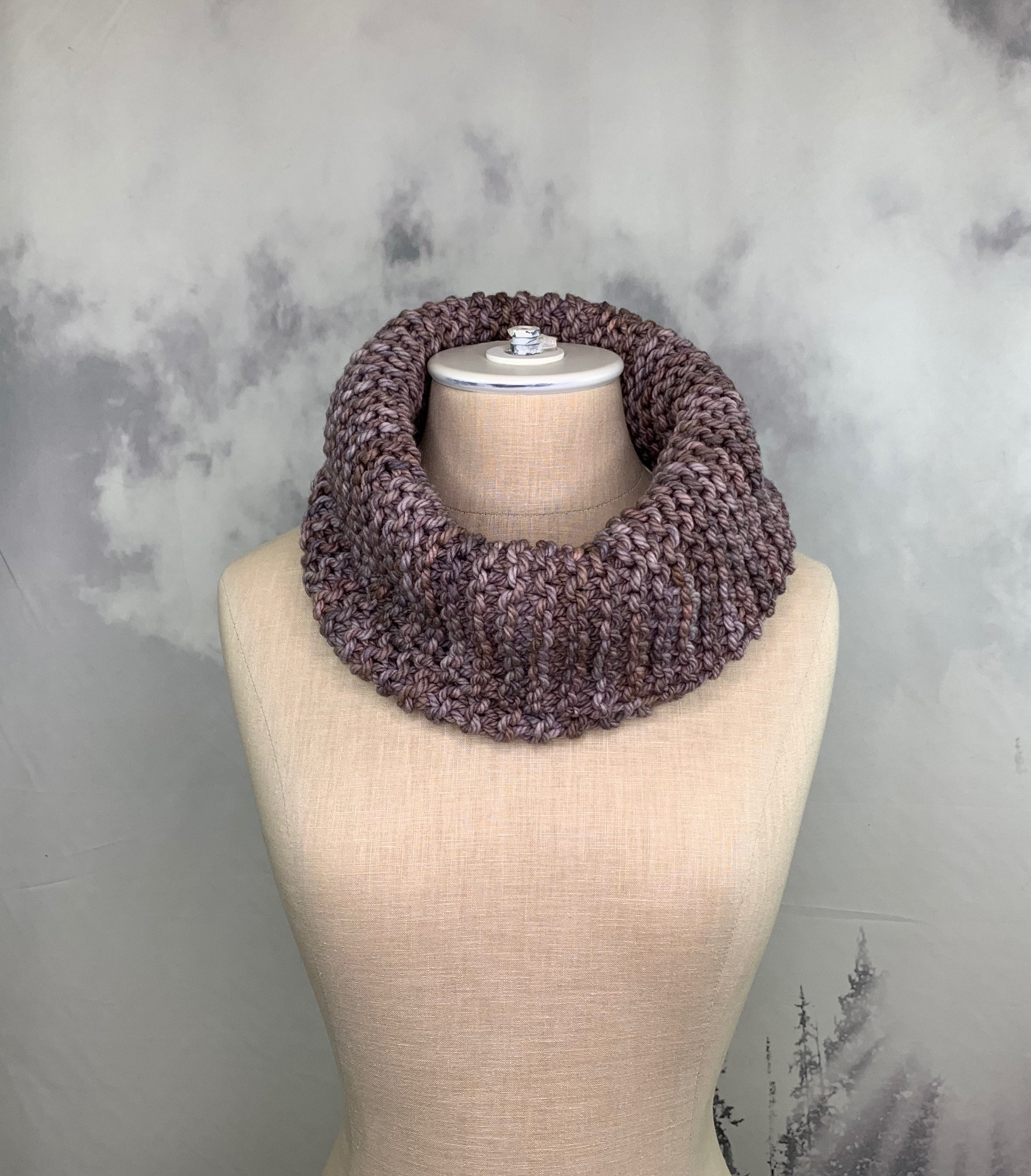 Ash Gray Merino Wool Modern Cowl | Etsy