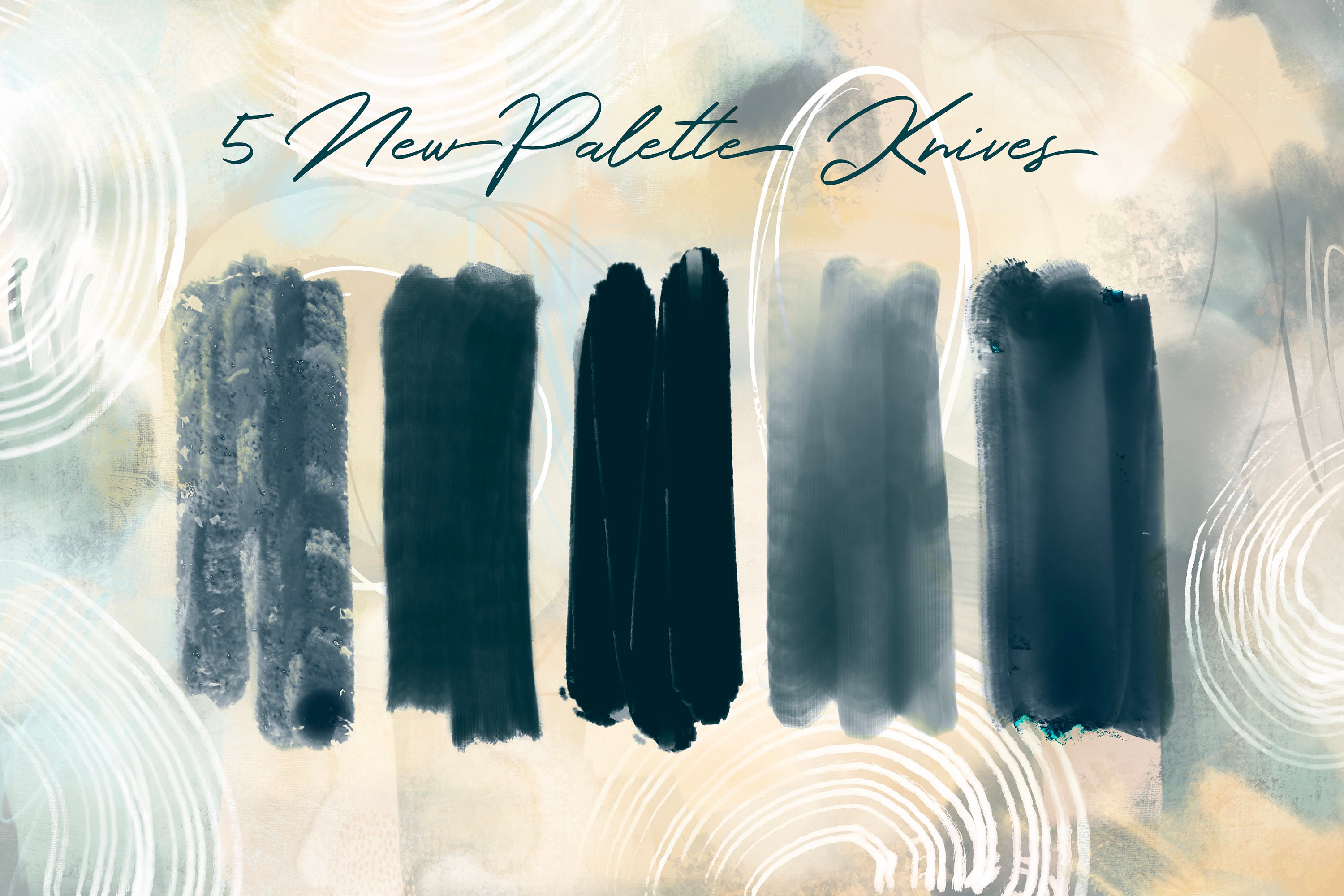 Volume 55 – Massive Abstract Procreate Brushes & Textures Bundle ...