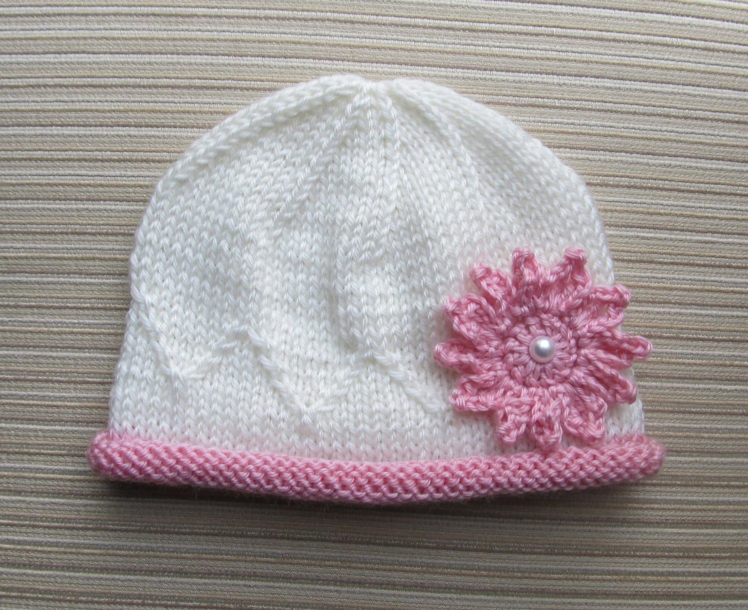 Knitting Pattern Hat Masha for a Baby Girl 0-3, 3-6 and 12-18 Months ...