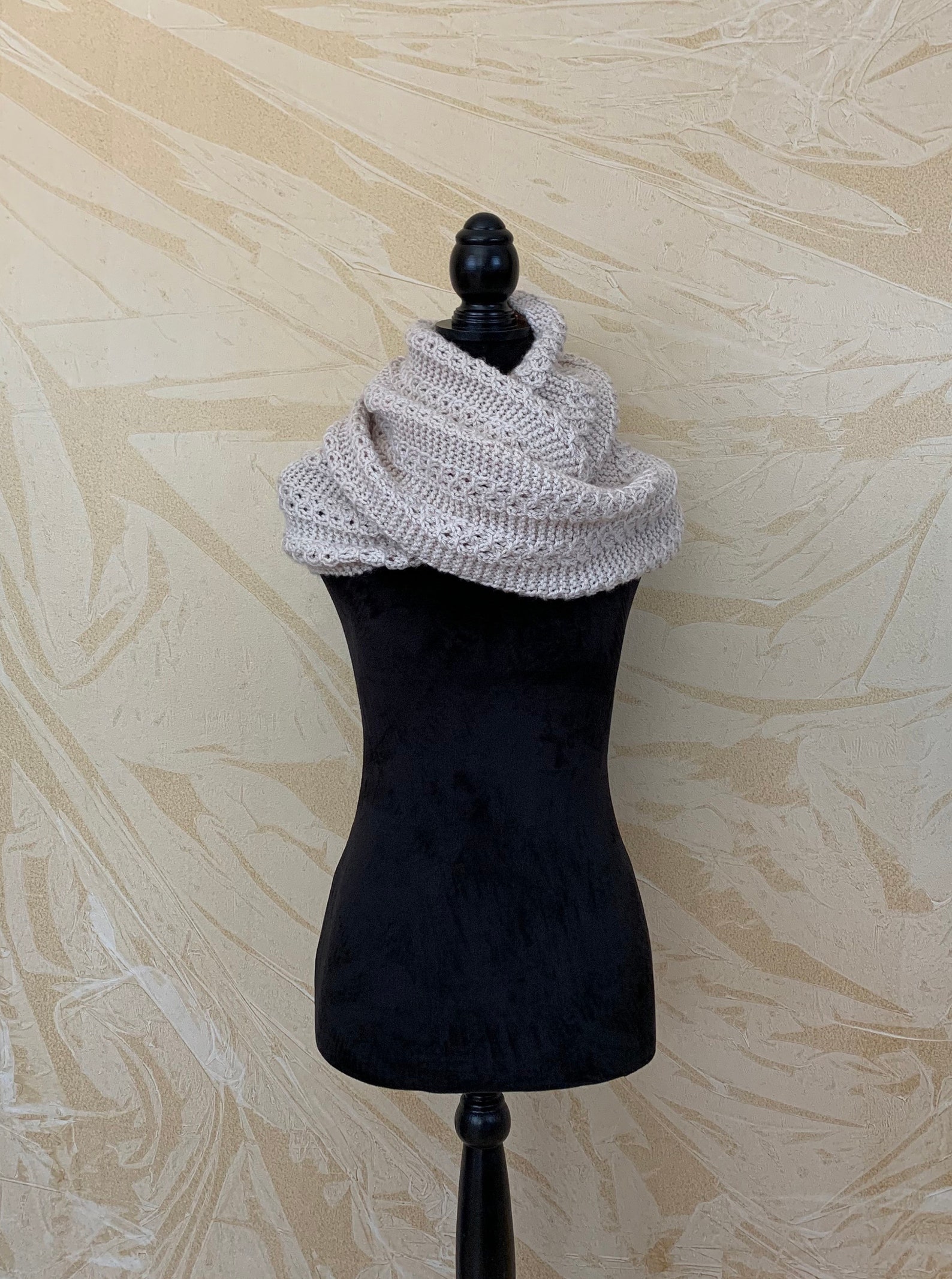 Knitting Pattern Instant Download 292 Infinity Scarf With - Etsy