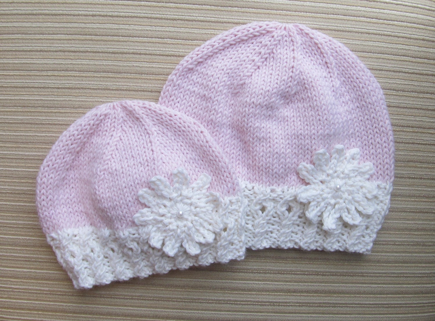 Knitting Pattern #134 Hat With a Large Snowflake in Sizes 3-6 Months ...