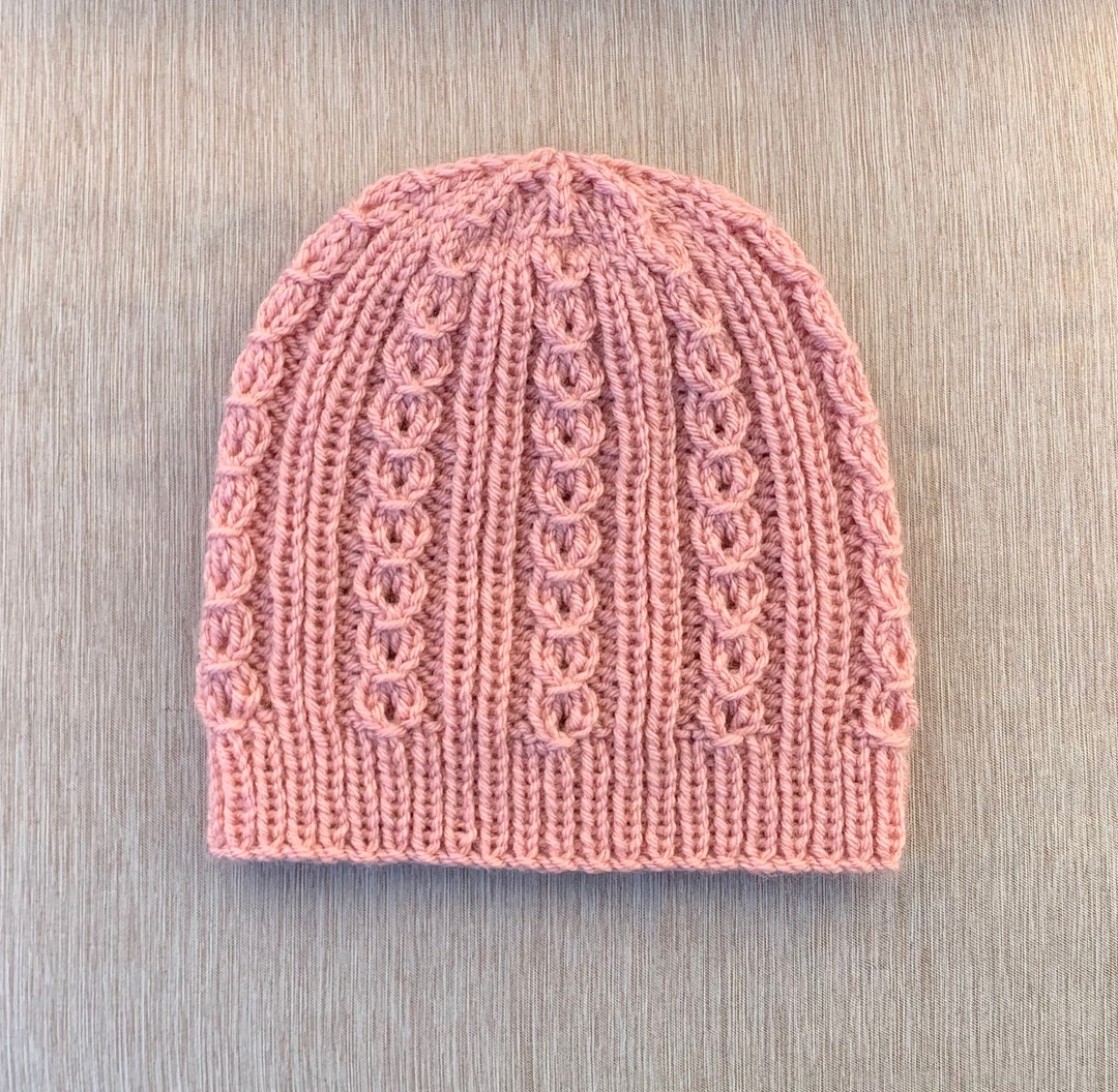Knitting Pattern Instant Download #278 Hat With Small Eyelet Mock ...