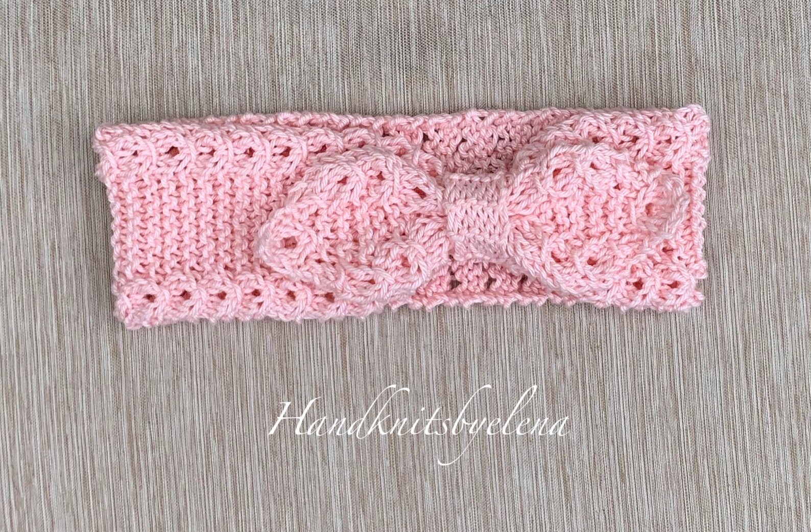 Knitting Pattern Instant Download #284 Headband With a Bow , Sizes 0-12 ...