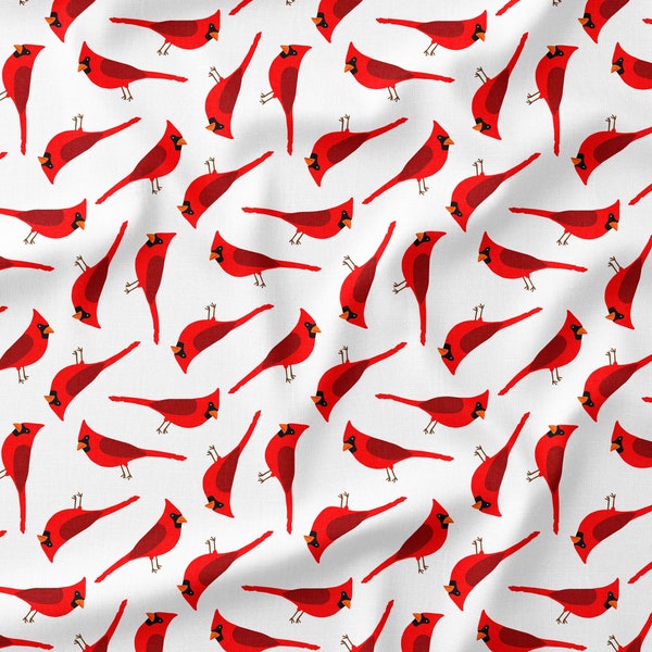 Cardinal Fabric - Etsy