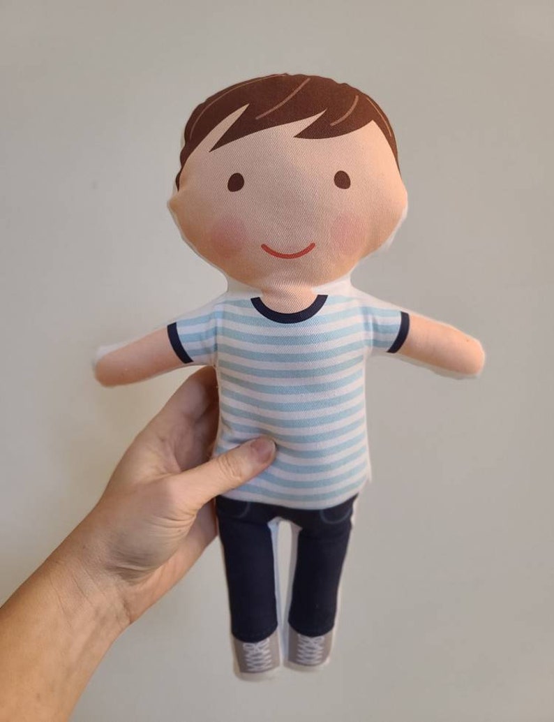 Cut and Sew Boy Doll Custom Doll Fabric Panel Boy Doll - Etsy