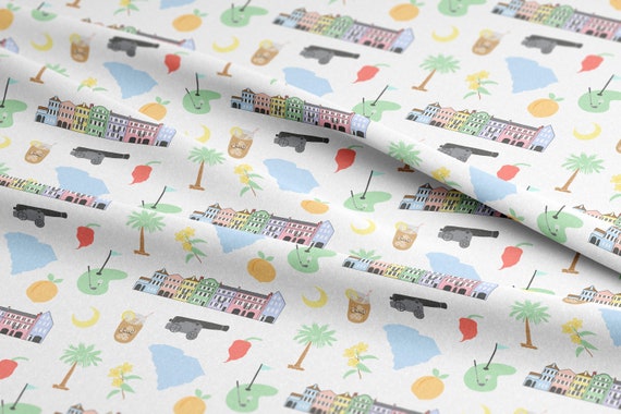 South Carolina Fabric - SC Fabric by the Yard or Fat Quarter - Quilting ...
