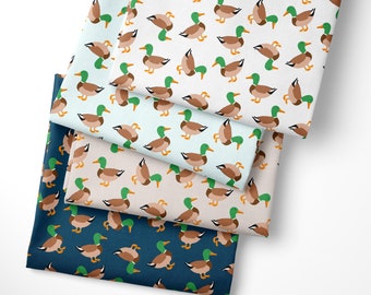Mallard Duck Sketched Fabric Marvellous Mallards Small Scale by ...