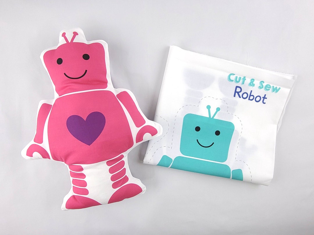 Cut and Sew Robot Robot Fabric Panel Robot Nursery Cushion - Etsy