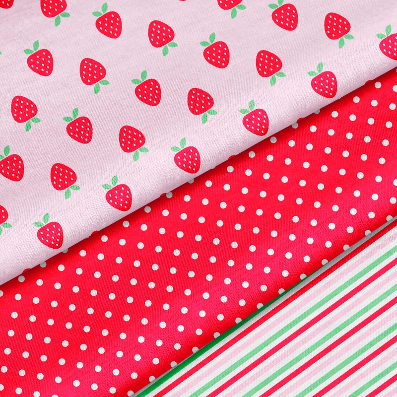 Strawberry Fabric - Etsy