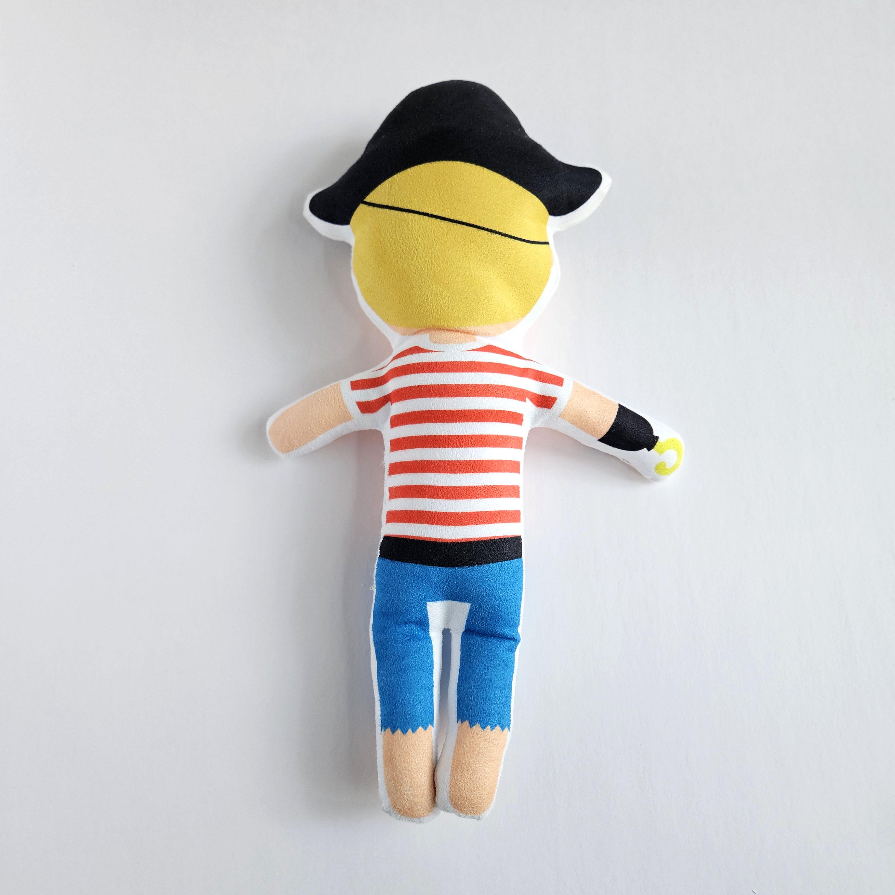 Cut and Sew Pirate Doll , Custom Doll Sewing Kit, DIY Pirate Boy Doll ...