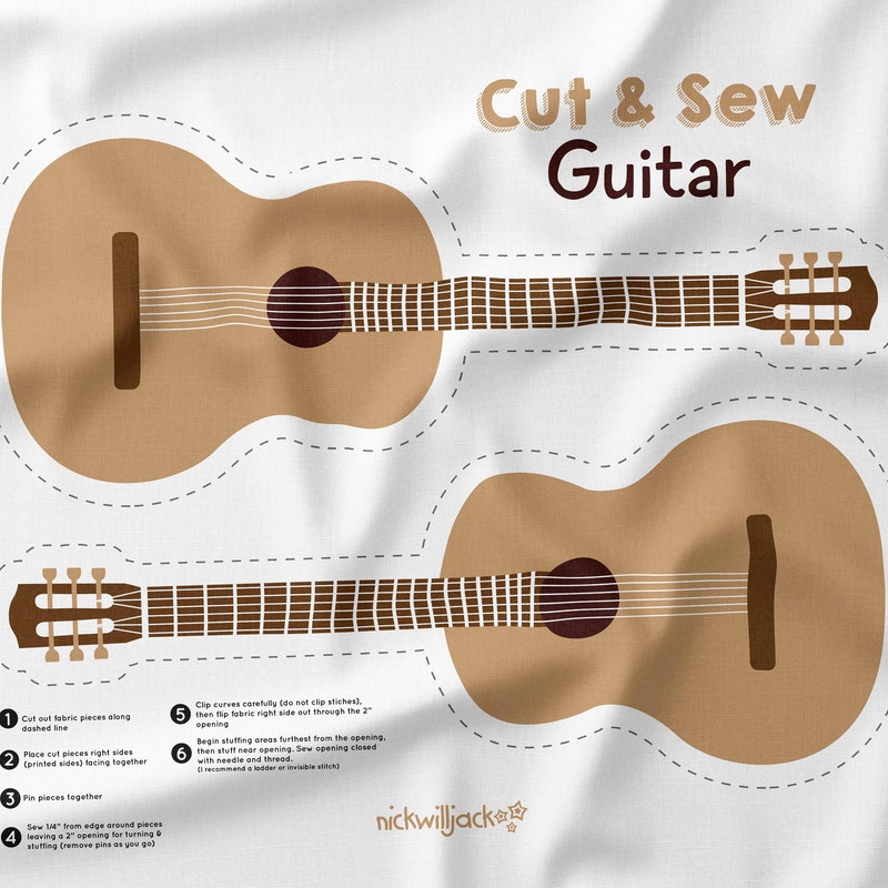 Guitar Quilt Pattern - Etsy