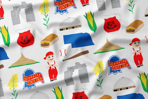 Nebraska Fabric - NE Fabric by the Yard or Fat Quarter - Quilting ...