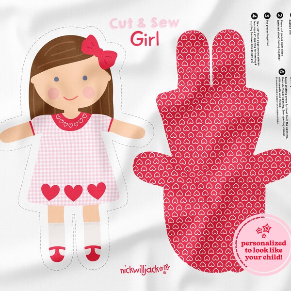 Cut and Sew Doll - Etsy