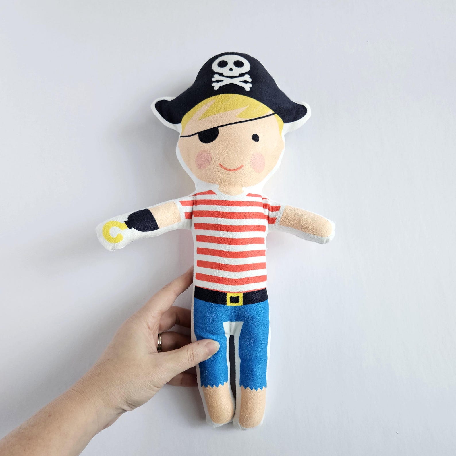 Cut and Sew Pirate Doll , Custom Doll Sewing Kit, DIY Pirate Boy Doll ...