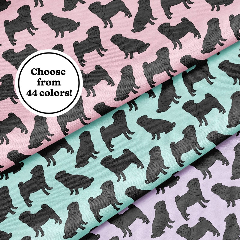 Pug Fabric - Etsy