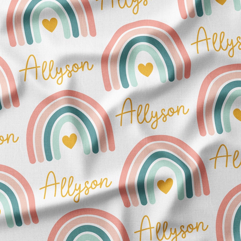 Rainbow Fabric - Etsy