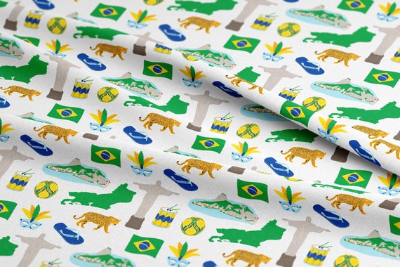 Rio de Janeiro Fabric -Rio Fabric by the Yard or Fat Quarter -Quilting ...
