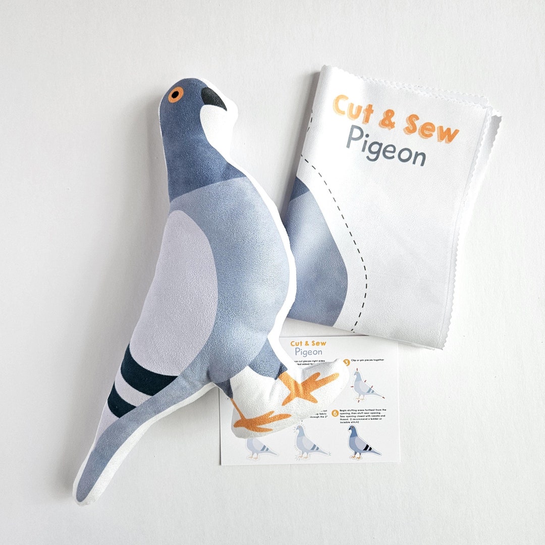 New York Pigeon Cut and Sew Panel, Pigeon Fabric Panel, Pigeon Nursery ...