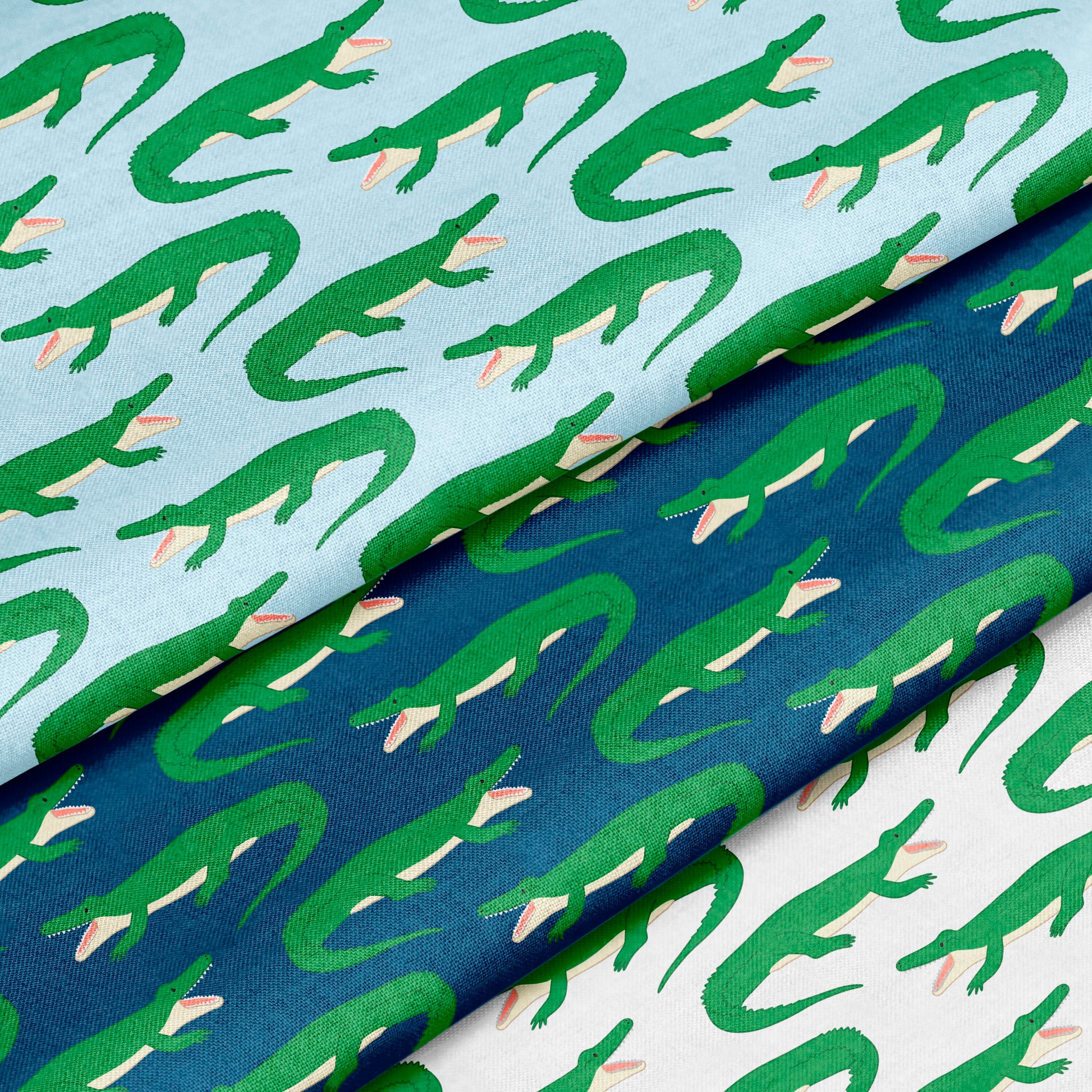 Alligator Print Fabric