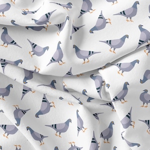 Pigeon Fabric by the Yard or Fat Quarter Quilting Cotton, Jersey, Minky ...