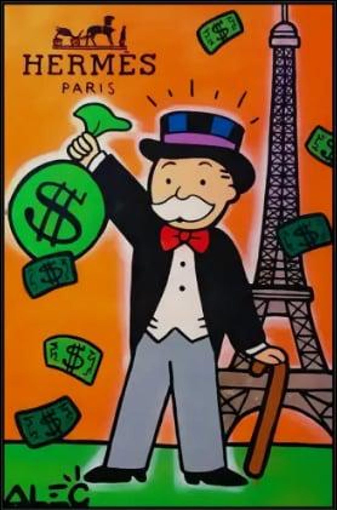 Alec Monopoly Painting Art Canvas Print Wall Art for Home Decor New ...