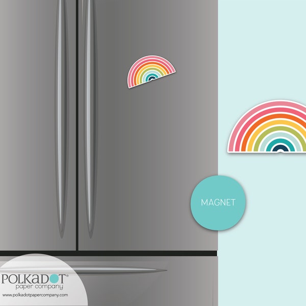 Rainbow Magnet - Etsy