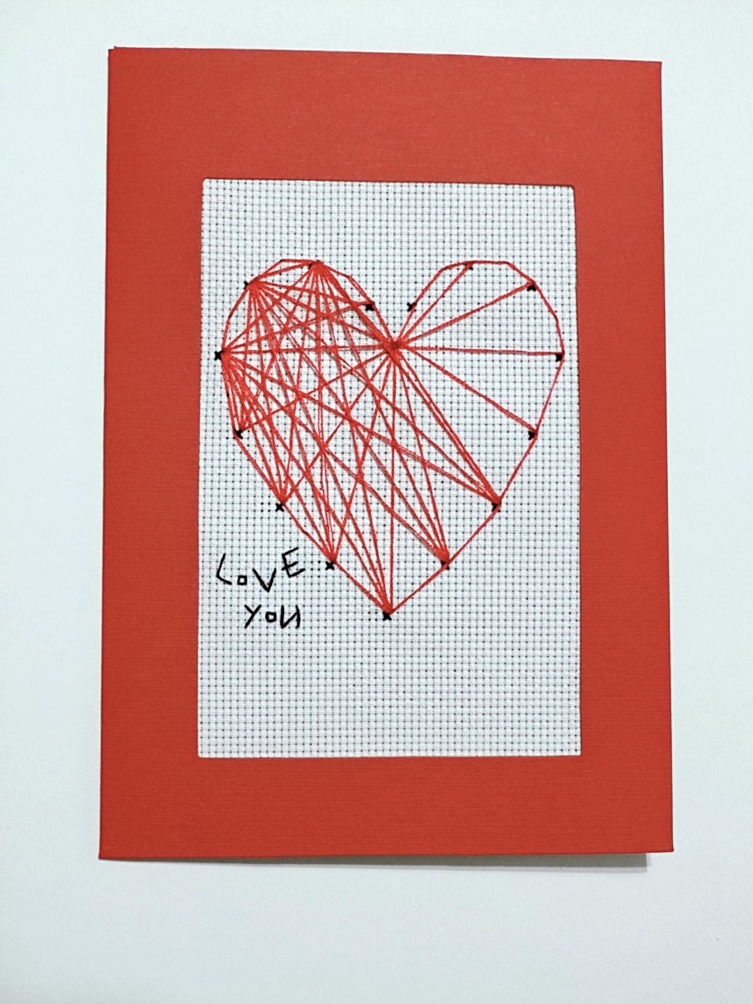 Cute Heart Embroidery PATTERN for Beginner - Simple Cross Stitch ...