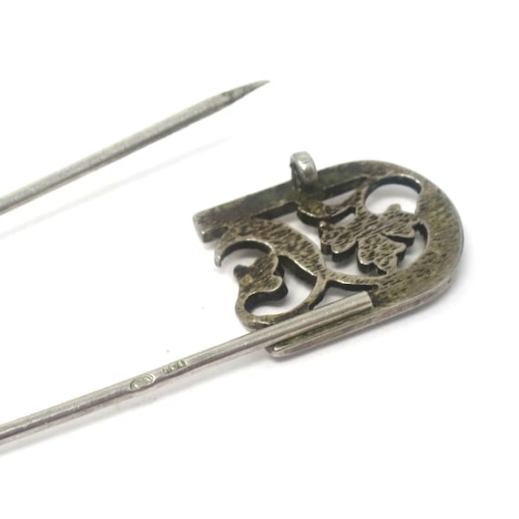 Vintage Hallmarked Oversized Polish Poland Floral Lon… - Gem