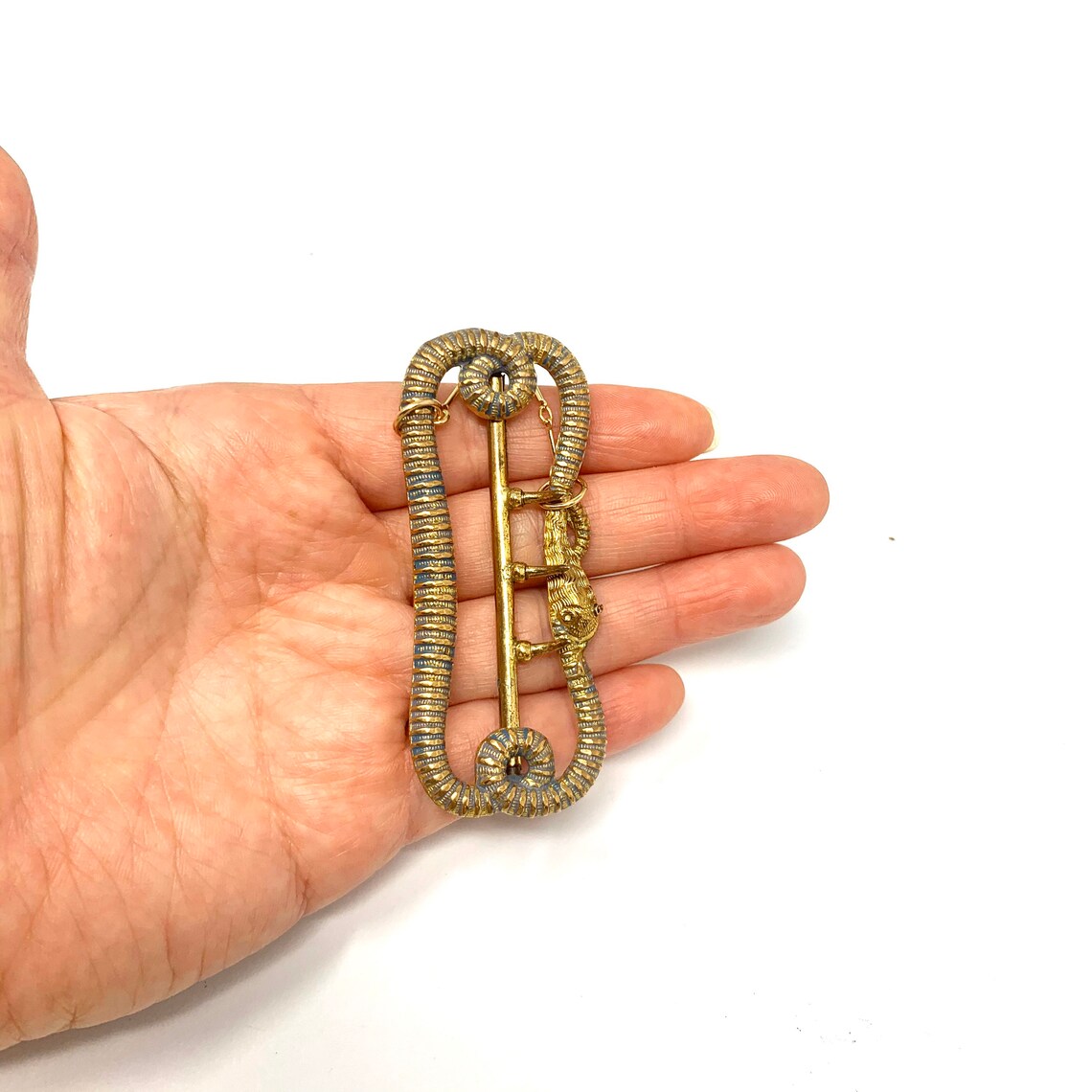 Victorian Gold Filled Snake Serpent Ouroboros Buckle Pendant - Etsy