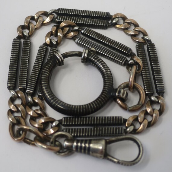 Heavy Antique 800 Niello and 9ct Rose Gold Vermeil Po… - Gem