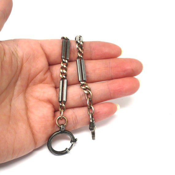 Heavy Antique 800 Niello and 9ct Rose Gold Vermeil Po… - Gem