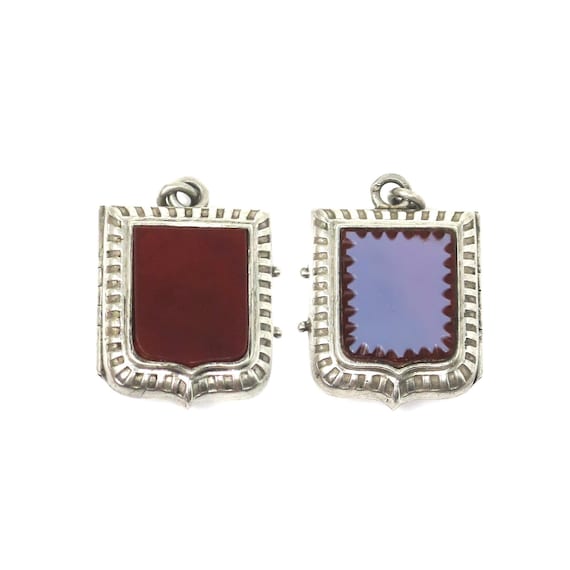 Antique Victorian French Sterling Silver Carnelian Locket - Etsy