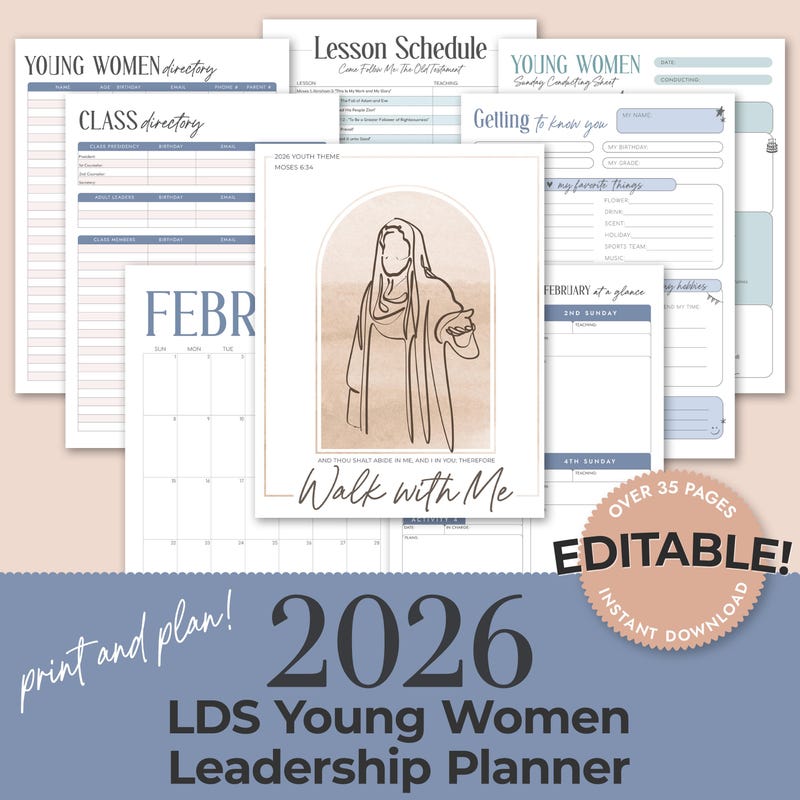 2026 Youth Theme Binders - Etsy