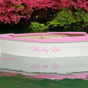 CUSTOM Painted Wooden Boat, Personalized Just for You. Wood Kayak ...