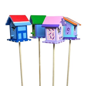 Assorted Birdhouse Floral Picks. Birdhouse Bouquet. Pride Decor. Plant ...